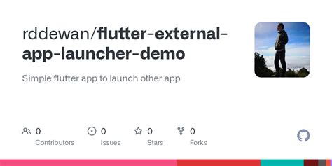 Github Rddewanflutter External App Launcher Demo Simple Flutter App To Launch Other App