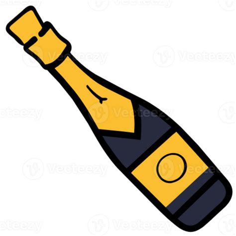 Ai Generated Champagne Bottle Party 35274607 Png