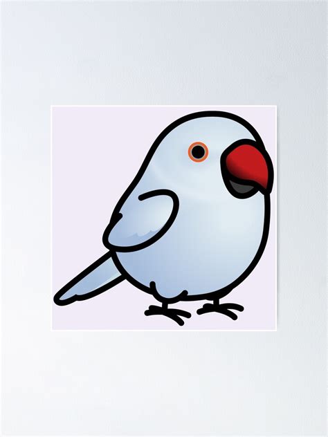 Chubby Violet Indian Ringneck Parakeet Female Poster For Sale By