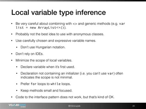 writing clean code with java 9 ppt
