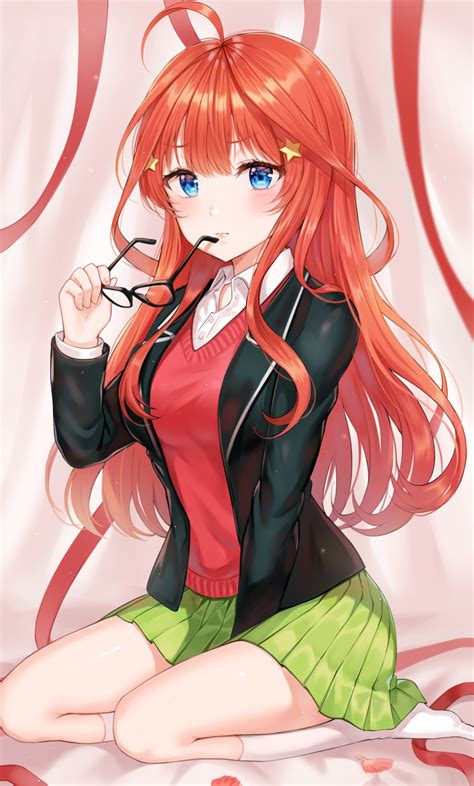 Safebooru 1girl Absurdres Ahoge Between Legs Black Framed Eyewear