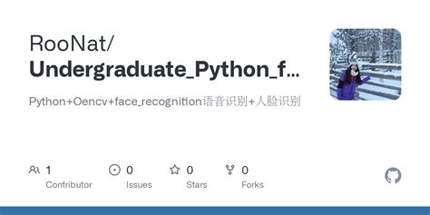 Github Roonat Undergraduate Python Face Reco Python Oencv Face