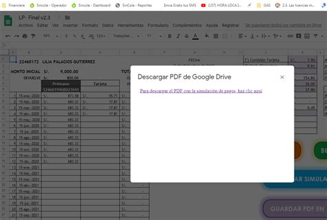 script gas spreadsheet para crear y abrir descargar pdf de drive en