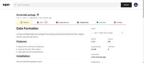 Abhijith Mk On Linkedin Npm Javascript Developer Opensource Webdevelopment Coding Dateformat
