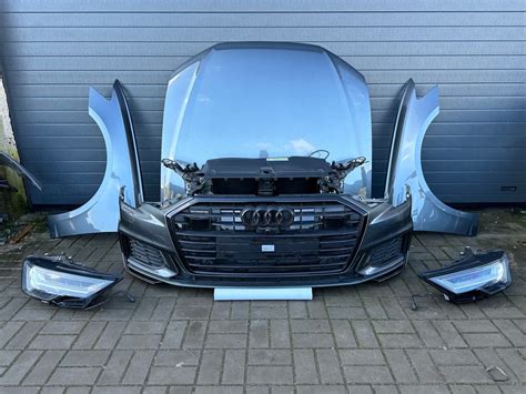 Audi A6 C8 4k PrzÓd Maska Zderzak S Line BŁotniki Pas ChŁodnice Lampy