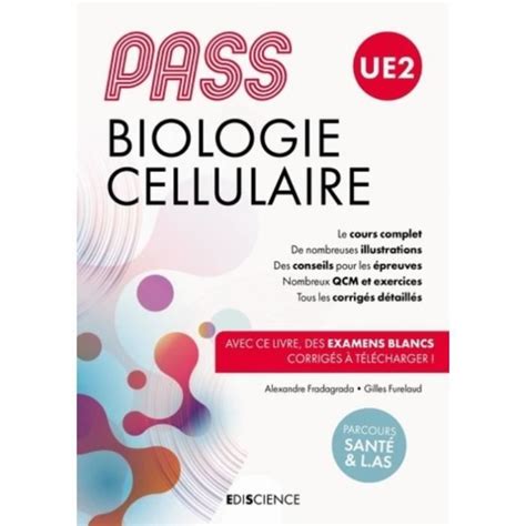 Pass Ue2 Biologie Cellulaire Manuel Cours Entraînements Corrigés