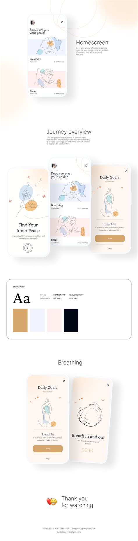 Meditation App Design Mobile App By Lazy Kar For Lazyinterface Ui Ux Team On Dribbble