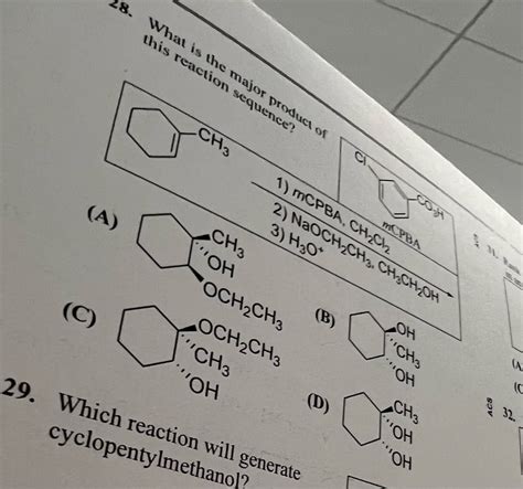 Answered: (A) c) What is the major product of… | bartleby