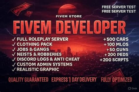 Create A Perfect Fivem Roleplay Server By Phillipx2 Fiverr