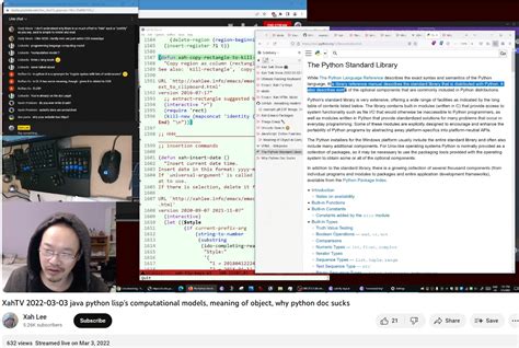 Xah Talk Show 2022 03 03 Java Python Lisps Computational Models Meaning Of Object Why Python
