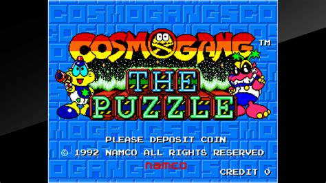 0 Cheats For Arcade Archives Cosmo Gang The Puzzle