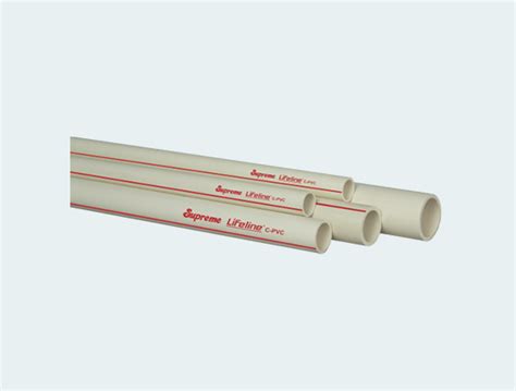 Plastic Piping Systems Supreme Lifeline C PVC Hot Cold Water Pipes