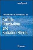 Particle Penetration And Radiation Effects Poche Peter Sigmund Achat Livre Fnac