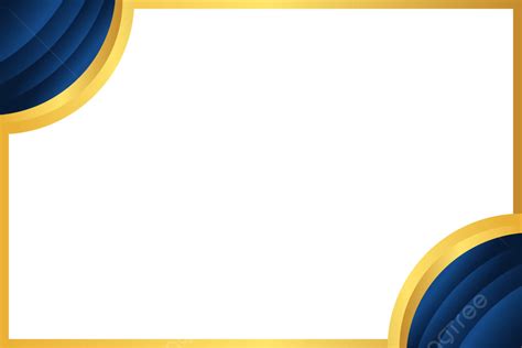 Elegant Certificate Border With Blue And Gold Color Vector Certificate