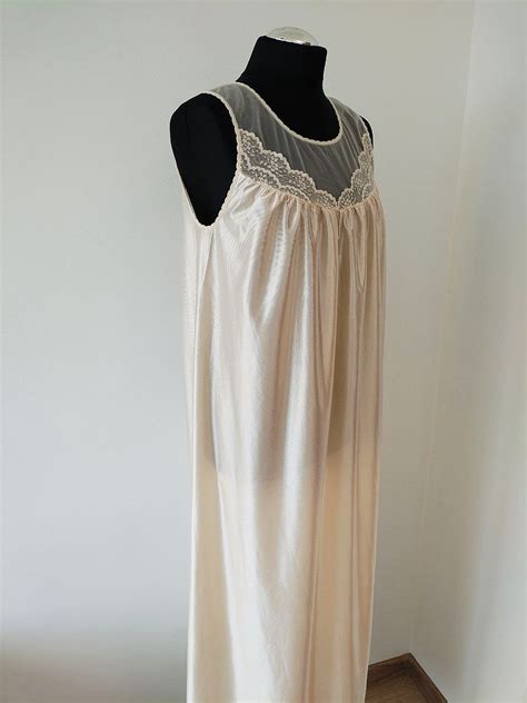 Vintage Long Nightgown S Plus Size Etsy