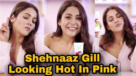 Shehnaaz Gill Looking Hot In Pink Youtube