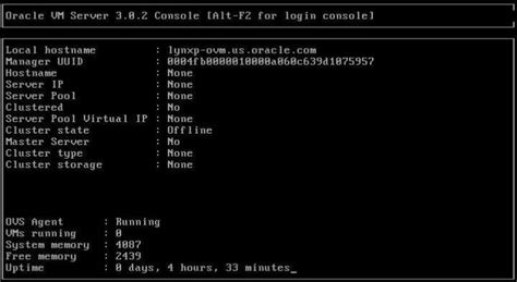 사전 설치된 Oracle Vm Server 구성 Oracle® Server X5 8 설치 설명서