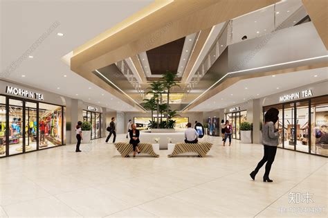 现代商场大厅3d模型下载【id 1137404811】 知末3d模型网