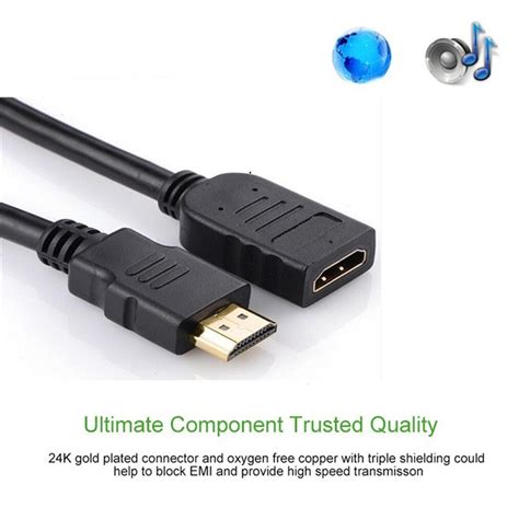 Utility HDMI Verlengkabel Man Vrouw 30 Cm HDMI Uit Grandado