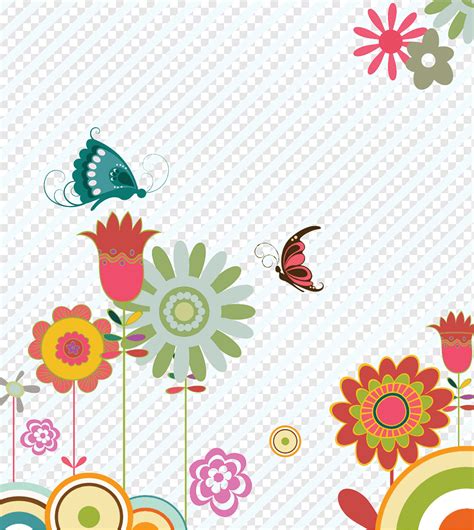 Butterflies With Floral Png Pngwing