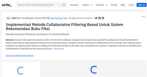 Implementasi Metode Collaborative Filtering Based Untuk Sistem
