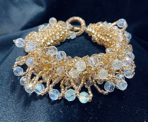 Golden Crystal Centipede Etsy