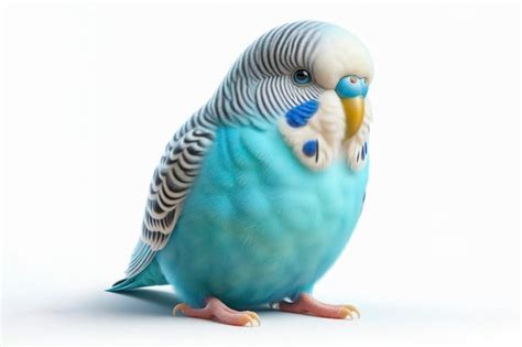 Premium Photo Budgerigar Budgie Parrot Isolated On Solid White
