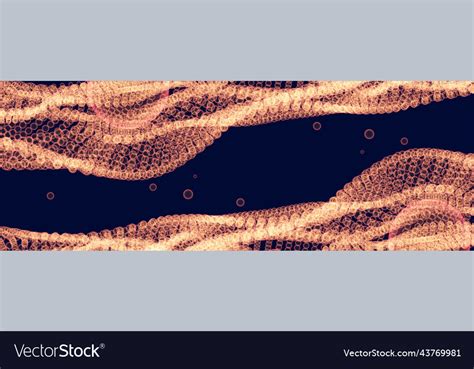 Abstract Background Glowing Particles Dynamic Flow