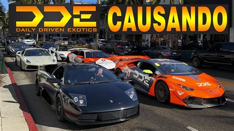 DAILY DRIVEN EXOTICS DDE PARANDO TUDO EM BEVERLY HILLS YouTube