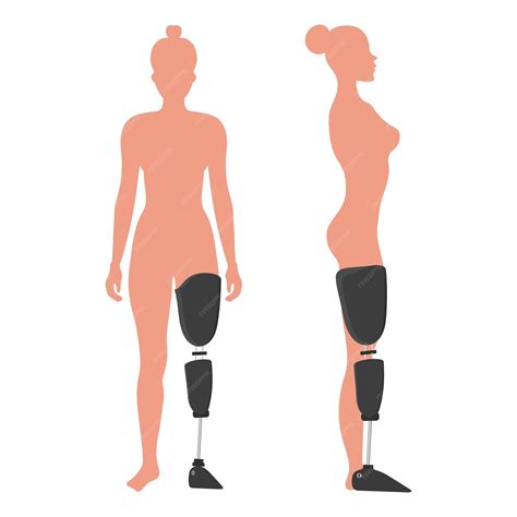 Premium Vector People Prosthesis Amputation Inclusion