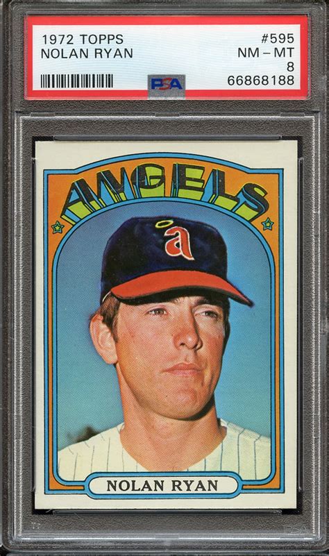 Lot Detail 1972 TOPPS 595 NOLAN RYAN PSA NM MT 8