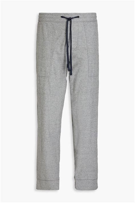 James Perse Mélange Slub Stretch Cotton Jersey Pants The Outnet