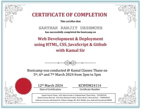 Sarthak Deshmukh On Linkedin Happy To Announce My Successfull