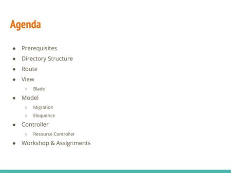 Laravel Level 1 The Basic PPT