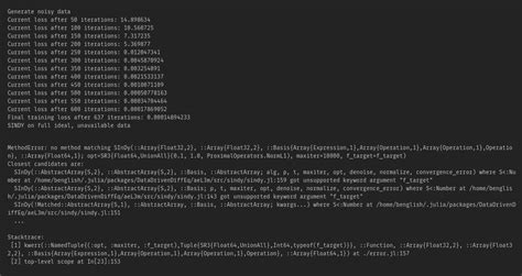 Methoderror No Method Matching Sindy In Delaylotkavolterra