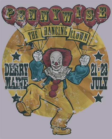 Pennywise The Dancing Clown Via Frightrags Horror Shirts Scary Clowns