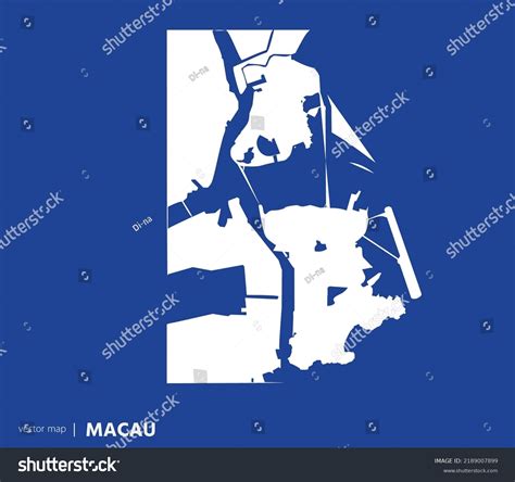 High Detailed Vector Map Macao Stock Vector Royalty Free 2189007899 Shutterstock