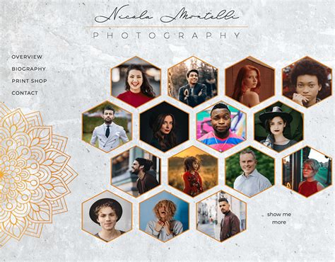 Photo Gallery Website Static Fixed Layout On Behance