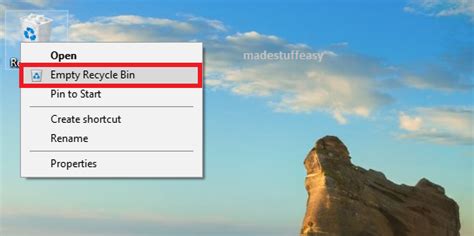 How To Empty Recycle Bin On Windows 10 Made Stuff Easy