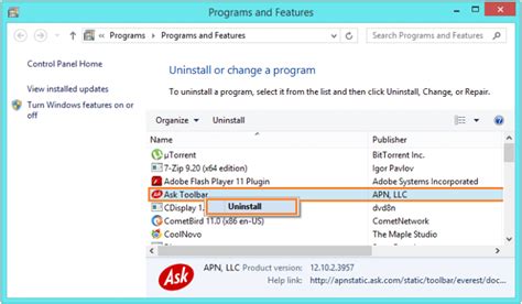 How To Uninstall The Ask Toolbar From Windows Solvusoft
