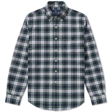 Lyst Polo Ralph Lauren Slim Fit Button Down Check Oxford Shirt In