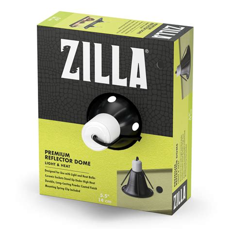 ZILLA Premium Reflector Light Heat Black Ceramic Dome Lighting