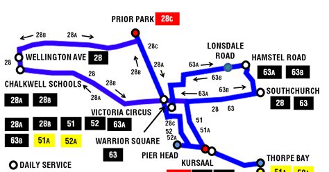 Old Bus Services Route Maps Southend On Sea Corporation Transport
