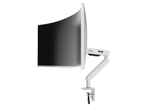 AOC AM406W Single Monitor Desk Arm White AM406W