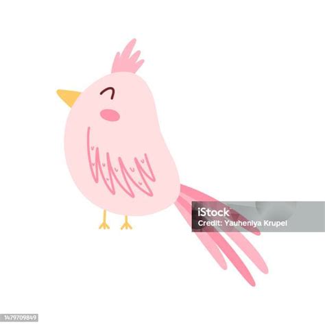 Burung Lucu Dalam Gaya Doodle Ilustrasi Vektor Ilustrasi Stok Unduh