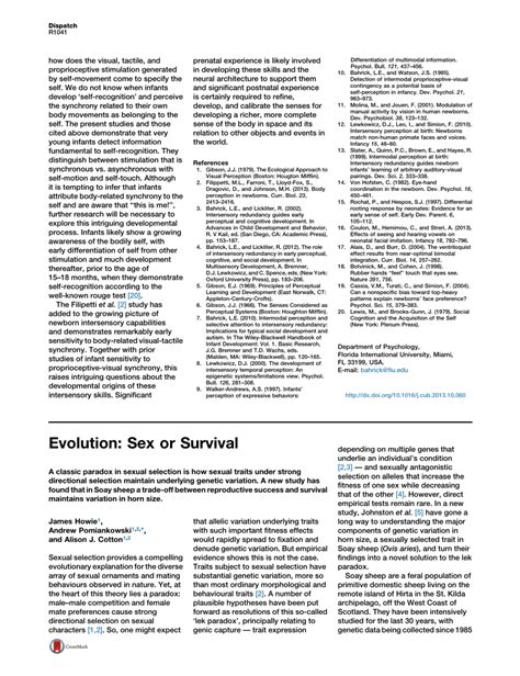 Pdf Evolution Sex Or Survival