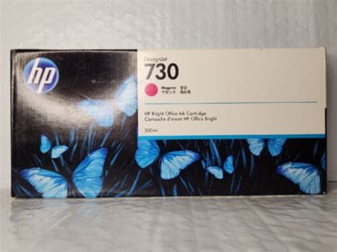 GENUINE - HP DesignJet 730 300ml MAGENTA Ink - P2V69A - 2024 Sealed Box ...