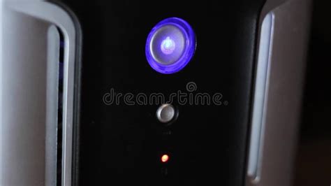 Power Button On The System Unit Stock Video Video Of Case Data