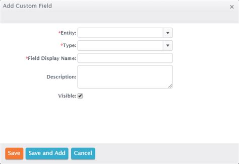 adm custom field configuration