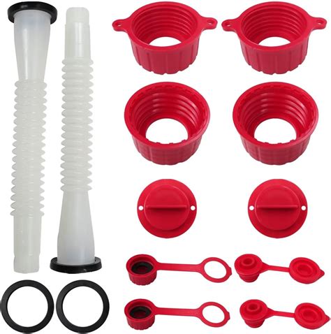 2pcs Universal Replacement Gas Fuel Can Long Spout Nozzle